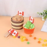 Toothpicks Wood 100pcs Flag Toothpicks, Flag Cupcake Toppers Mini Flags ...