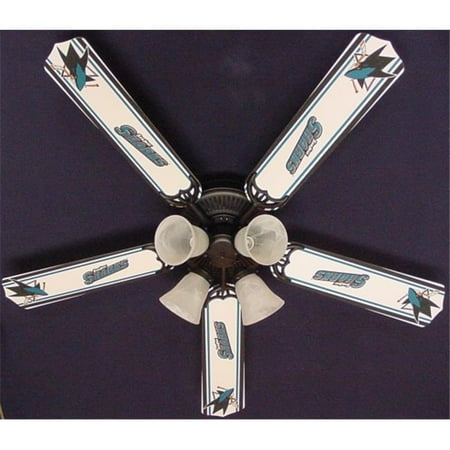 Ceiling Fan Designers 52FAN-NHL-SJC New NHL SAN JOSE SHARKS HOCKEY ...