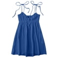 Craaazy Women's Casual Linen-Style Camis, Adjustable Strappy Bow Fold ...