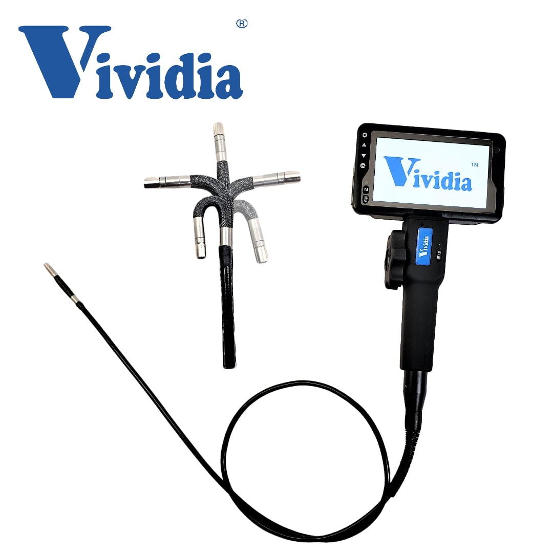 Vividia VA-450 HD Two-Way Articulating Borescope Videoscope Inspection ...