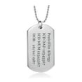 Edsg Personalized Medical ID Tags, Silver Stainless Steel, 24 in ...