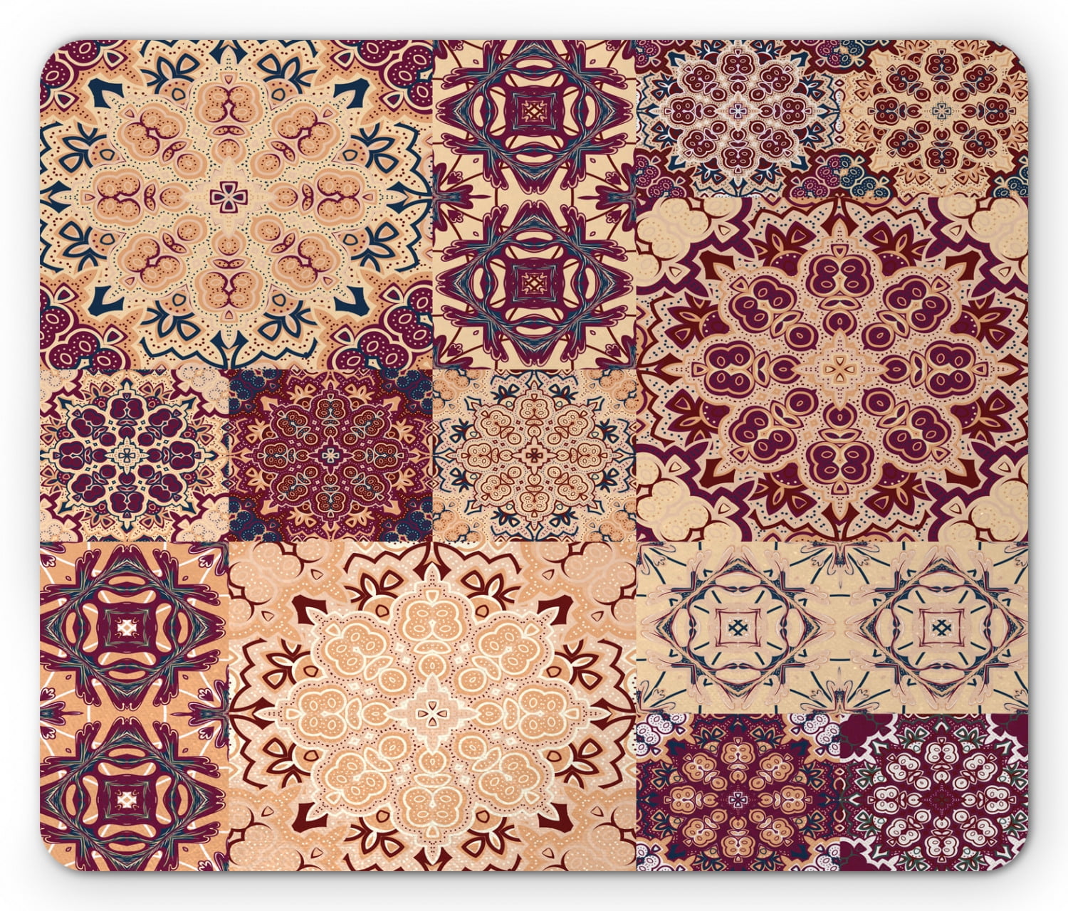 Vintage Mouse Pad, Antique Traditional Ceramic Tiles Ornamental ...