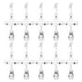 20Pcs Clear Rotatable Sign Clips Easy Use Table Menu Stand Retail Store ...