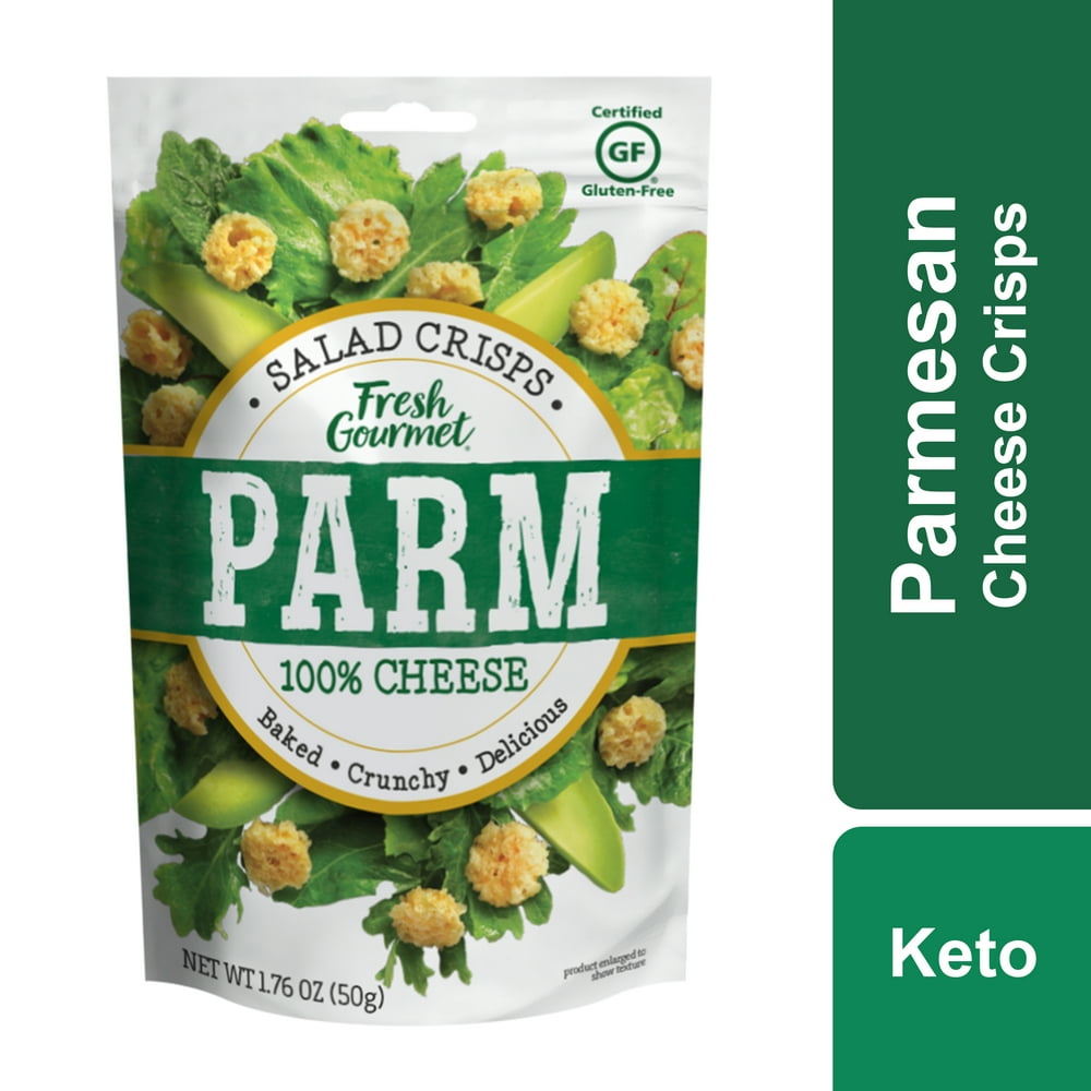 Fresh Gourmet Parmesan Cheese Crisps, Keto Friendly, 1.76 oz - Walmart ...