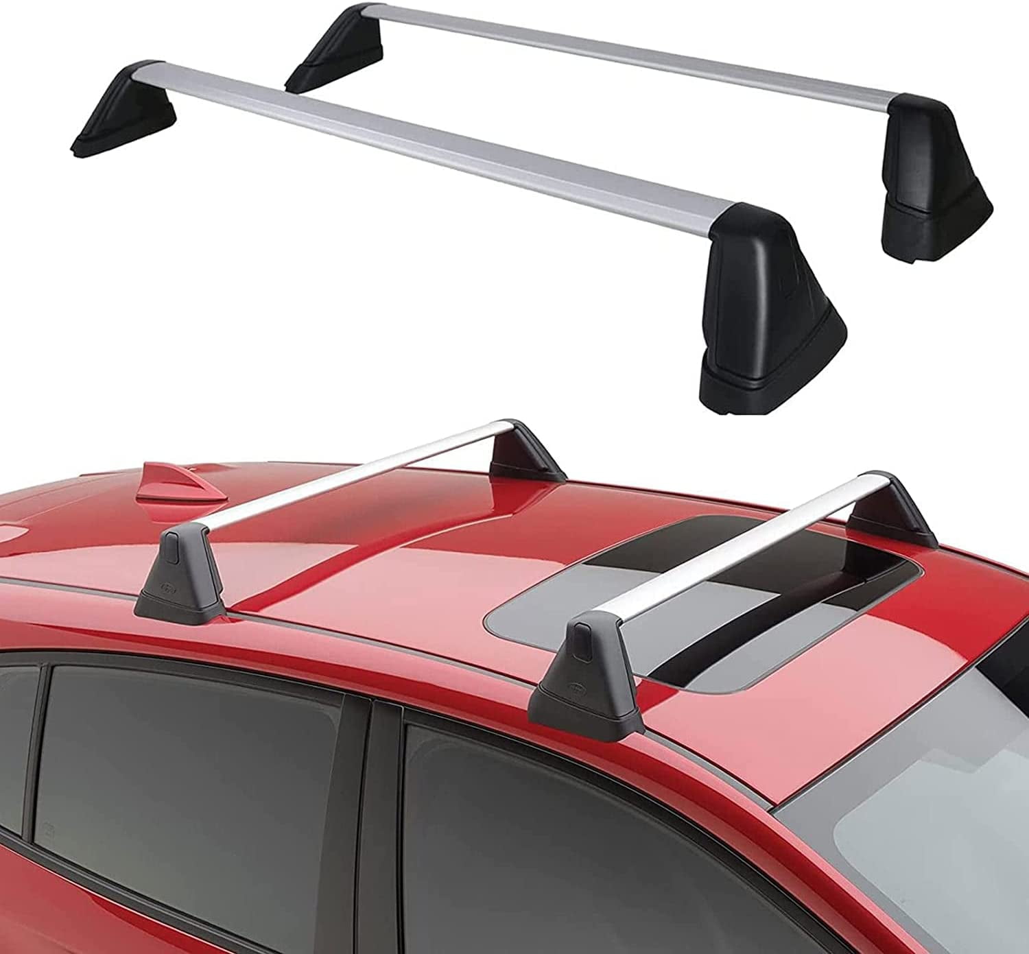 ROSY PIXEL Roof Rack Cross Bars for 2017-2023 Subaru Impreza Roof Cargo ...
