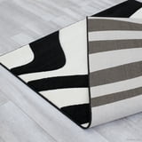 Allstar Zebra Modern Geometric Area Rug (5' 2" x 7' 2") - Walmart.com
