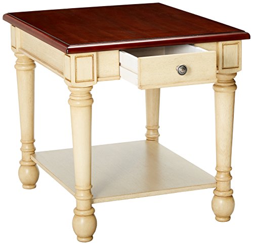 Coaster Home Furnishings 704417 End Table, NULL, Dark Cherry/Antique ...