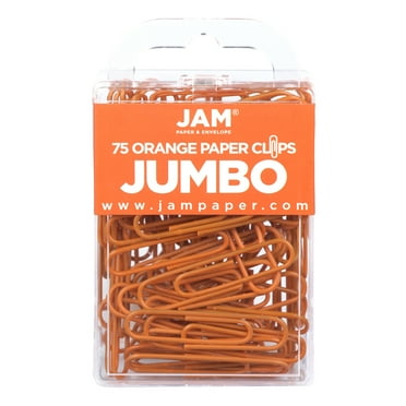 JAM Jumbo Paper Clips, Dark Blue, 75/Pack, Large - Walmart.com