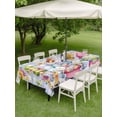 60x120 Inch Outdoor Tablecloth with Umbrella Hole Zipper Rectangle ...
