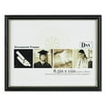 DAX Two-Tone Document Frame, Wood, 8.5 x 11, Black with Gold Leaf Trim ...