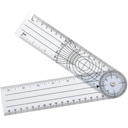 Goniometer Quick Angle Protractor Measuring Tool, 1 Pack, White ...