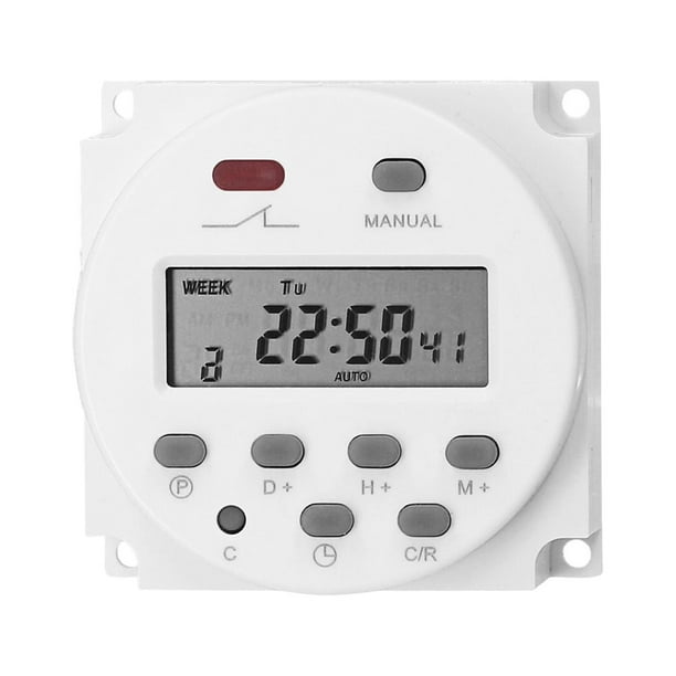 FlyFlise Weekly Programmable Digital Timer Switch Panel Mounted ...