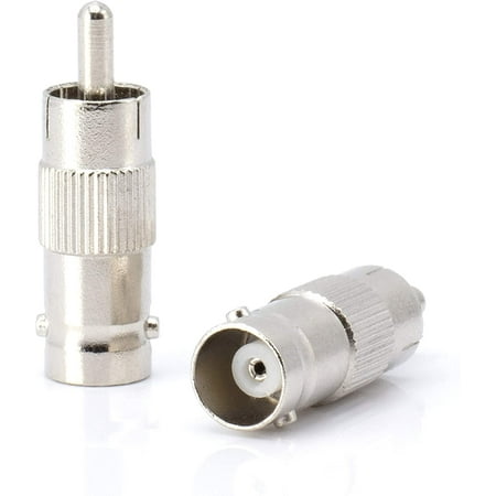 RCA and BNC Coaxial Adapter - BNC Female to RCA Male Connector, Adapter, Coupler, and Converter ...