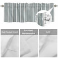 Blue Green Stripes Valances for Windows Farmhouse Kitchen Curtains ...