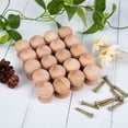 30sets Wood Jewelry Box Drawer Handles with Iron Screw Cabinet Knobs ...