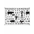 Chicken Cow Pig Sun Shade Sail 8'X10' Farmhouse Animal Windmills ...