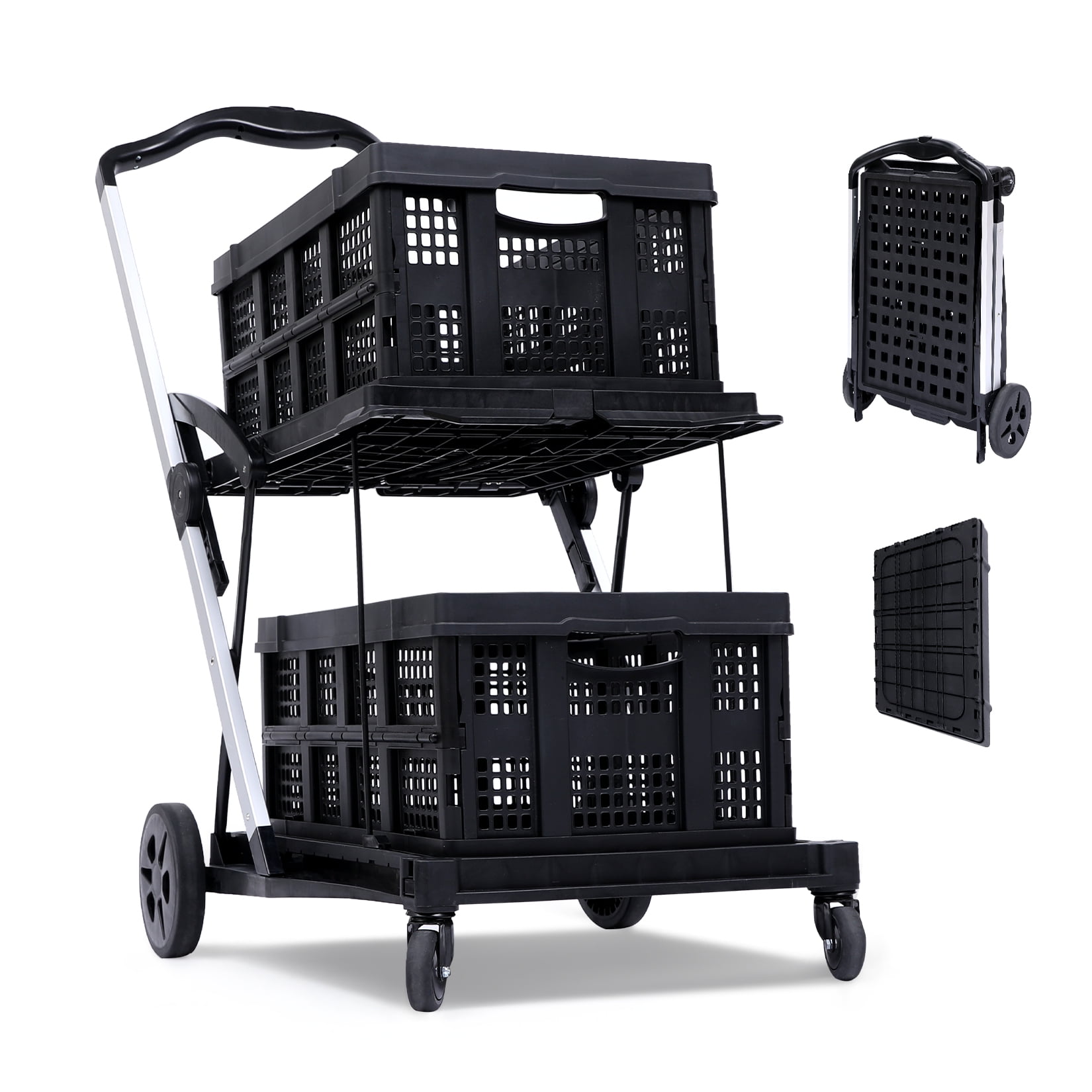 Click here for Glorystar Mobile Folding Shopping Cart With Wheels... prices