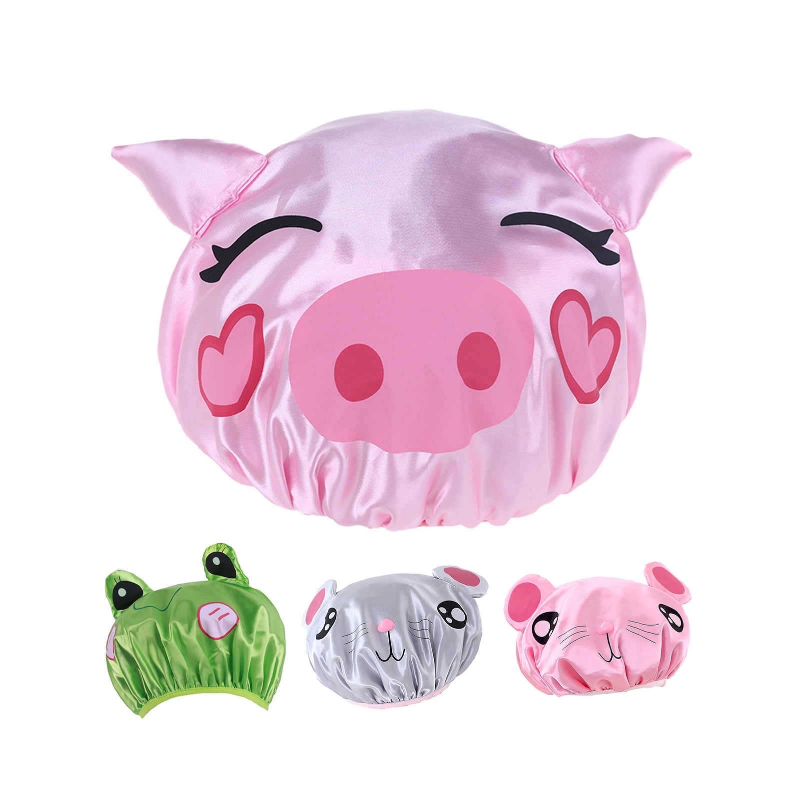 Dream Lifestyle Kids 3D Animal Shower Cap,Waterproof,Reusable,Fadeless ...