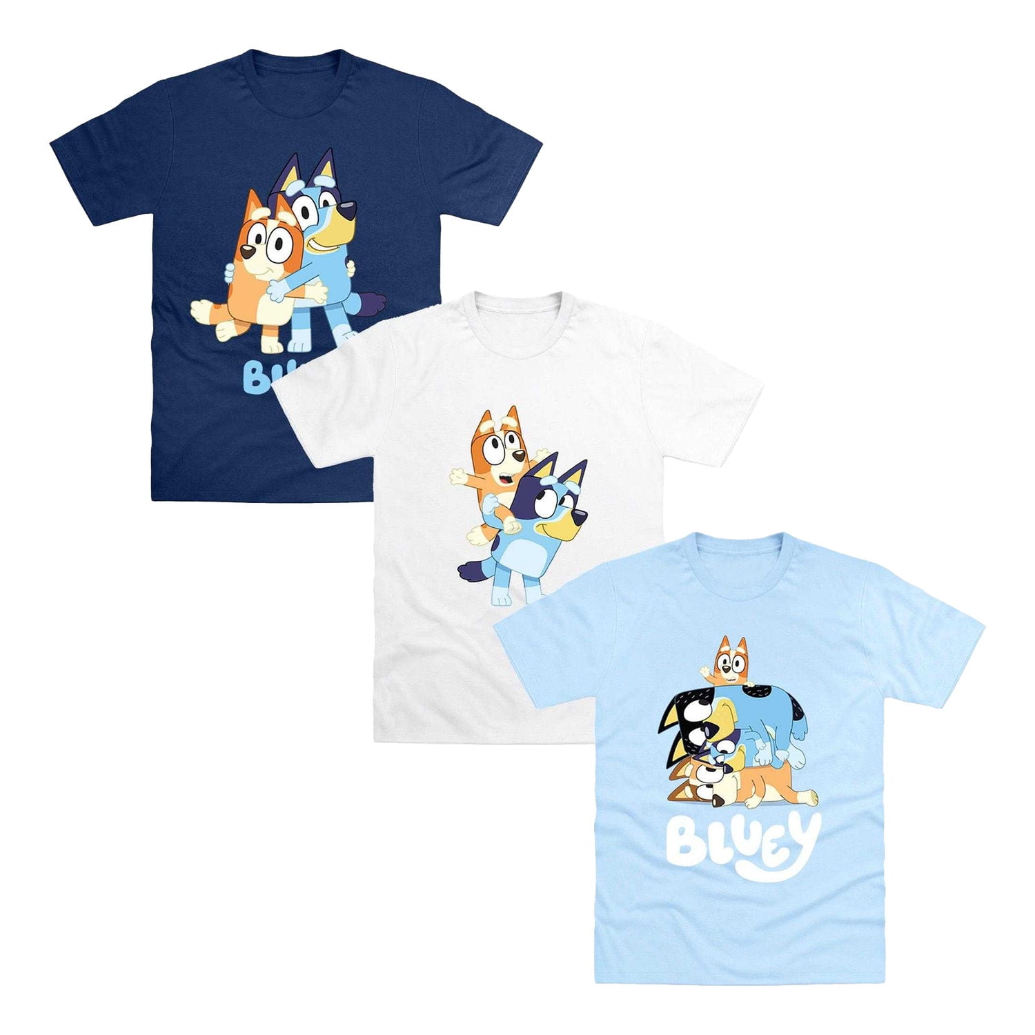 Click here for Bluey Boys/Girls Bluey & Bingo T-Shirt (Pack Of 3)... prices