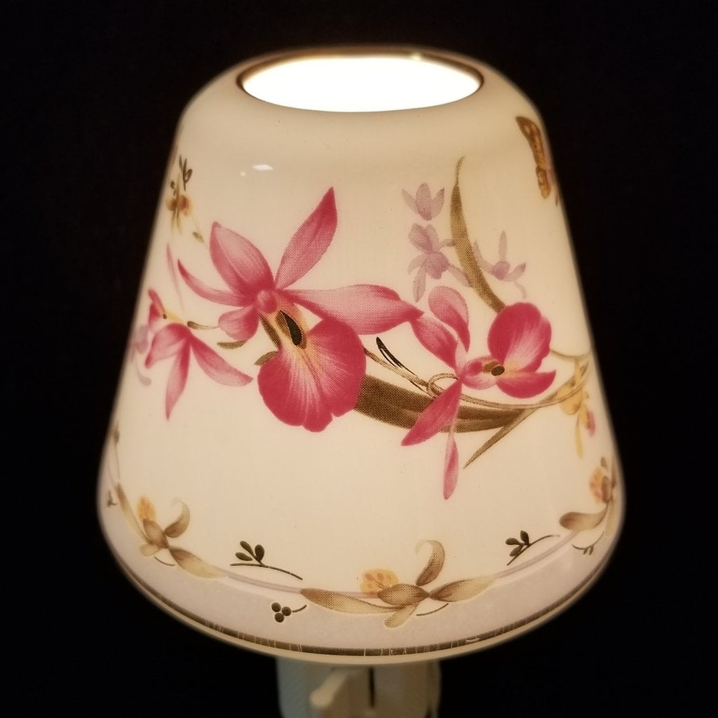 Click here for Unbranded Lampshade Shaped Pink Orchid Print Night... prices