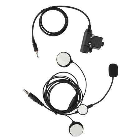 Motorcycle Headset, 2 Way Helmet Earpiece Bilateral Tensile Wire ...