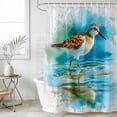 60x72 Inch Shower Curtains for Bathroom, Coastal Birds Fabric Bath ...