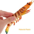 OHOIOLLA Fake Lifelike Shrimp Figures Plastic Marine Animal Figurines ...