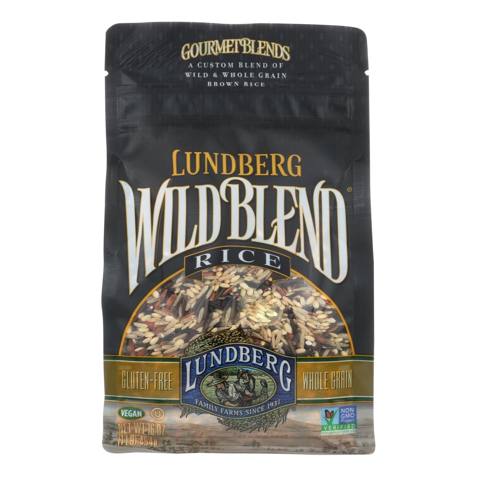 (6 Pack) Lundberg Family Farms Wild Blend Whole Grain Brown Rice, 16 Oz ...