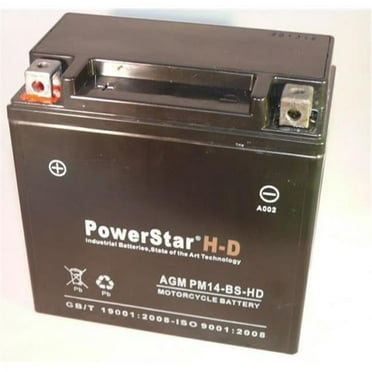 PowerStar pm9-bs-125 Battery Fits Or Replaces Yamaha Motorcycle 600 Cc ...