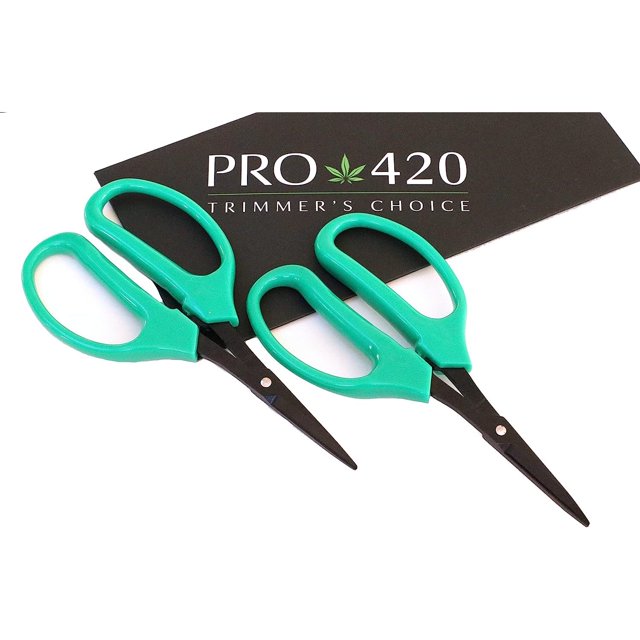 HElectQRIN Bud Trimming Scissors by PRO 420 2 Pack Pruning Trimming ...