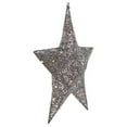18" LED Lighted Silver Hanging Star Outdoor Christmas Decoration ...