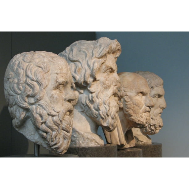 24x36 gallery poster, Ancient Greek Philosophers, left to right ...