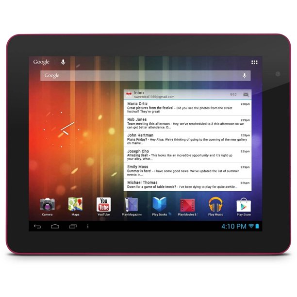 Ematic EGS108 8" Genesis Prime Multi-Touch Tablet, 4GB, Android 4.1 ...
