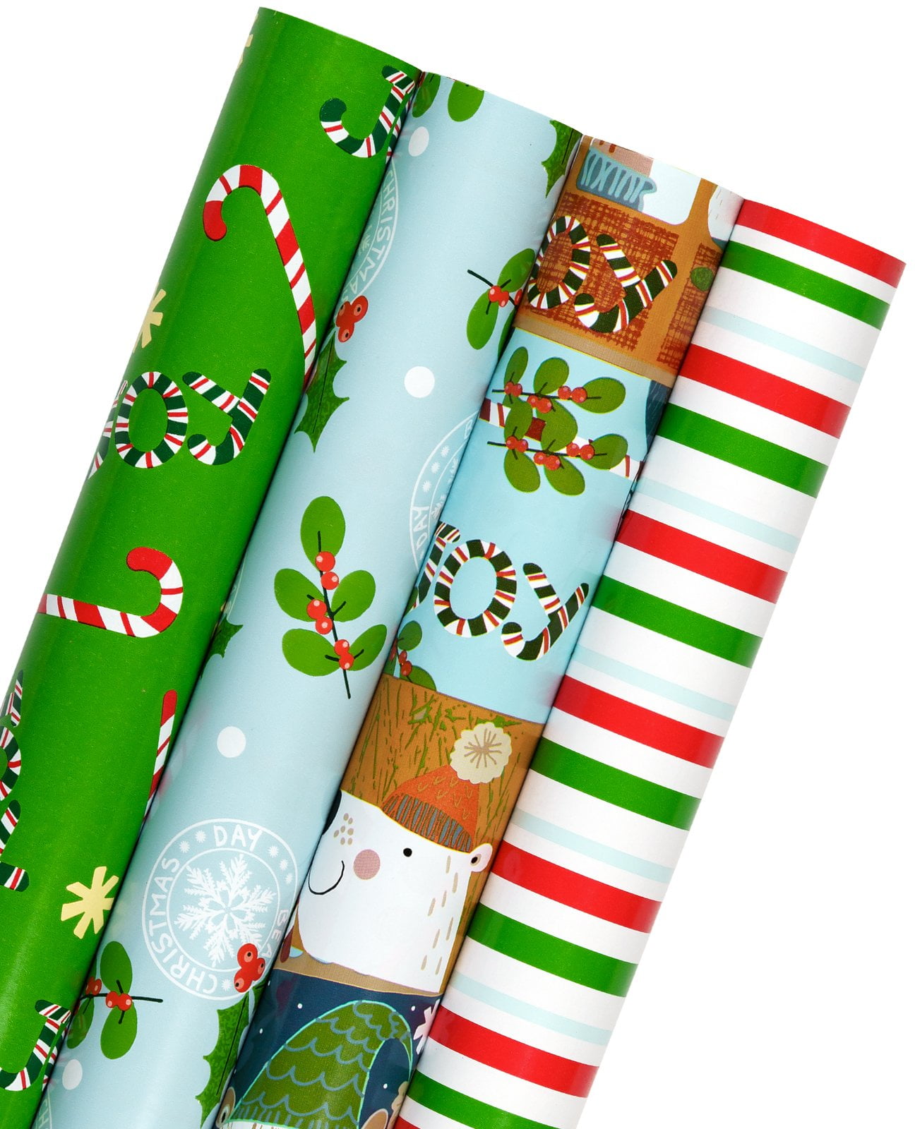30" x 10' Wrapping Paper Bundle (4-pack) | Polar Bear Printed - Walmart.com