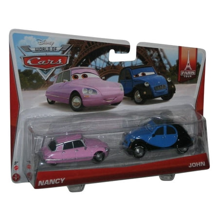 Disney Pixar Cars Movie Nancy & John Paris Tour Toy Car Set | Walmart ...