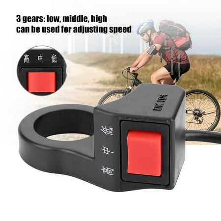 Qiilu Electric Bike Ebike Scooter Handlebar Mounted Universal Three ...