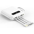 Hglyxoae 10000mAh Small Power Bank,Mini Portable Charger Built in 4 ...