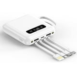 Hglyxoae 10000mAh Small Power Bank,Mini Portable Charger Built in 4 ...