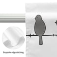 Birds on the Wire Yellow Grey Orange Swag Curtain Valance for Windows ...