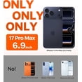 iPhone 17 Pro Max Case Crystal Clear, [Anti-Yellowing][Military-Grade ...