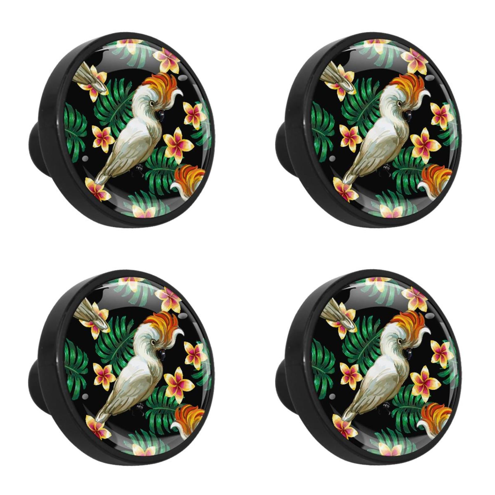 4 Pcs Parrot Knobs for Kitchen Cabinet Cupboard Dresser Bookcase Drawer ...
