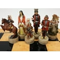 Japanese Samurai Warrior Chess Set W 15" High Gloss Walnut and Maple ...