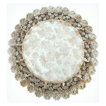 Heritage Lace Tea Rose Table Topper - Walmart.com