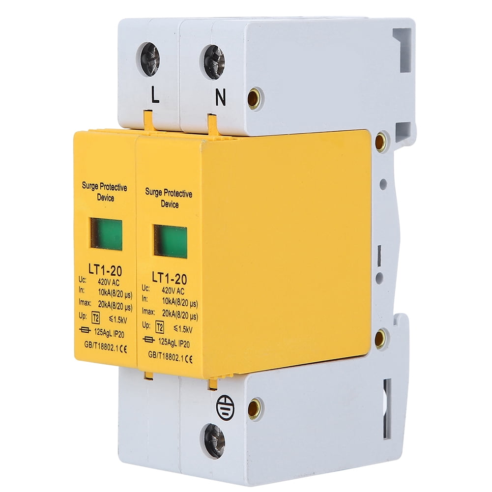 Surge Protection Device Yellow Module 2P LT1‑20 20ka Anti‑Thunder ...