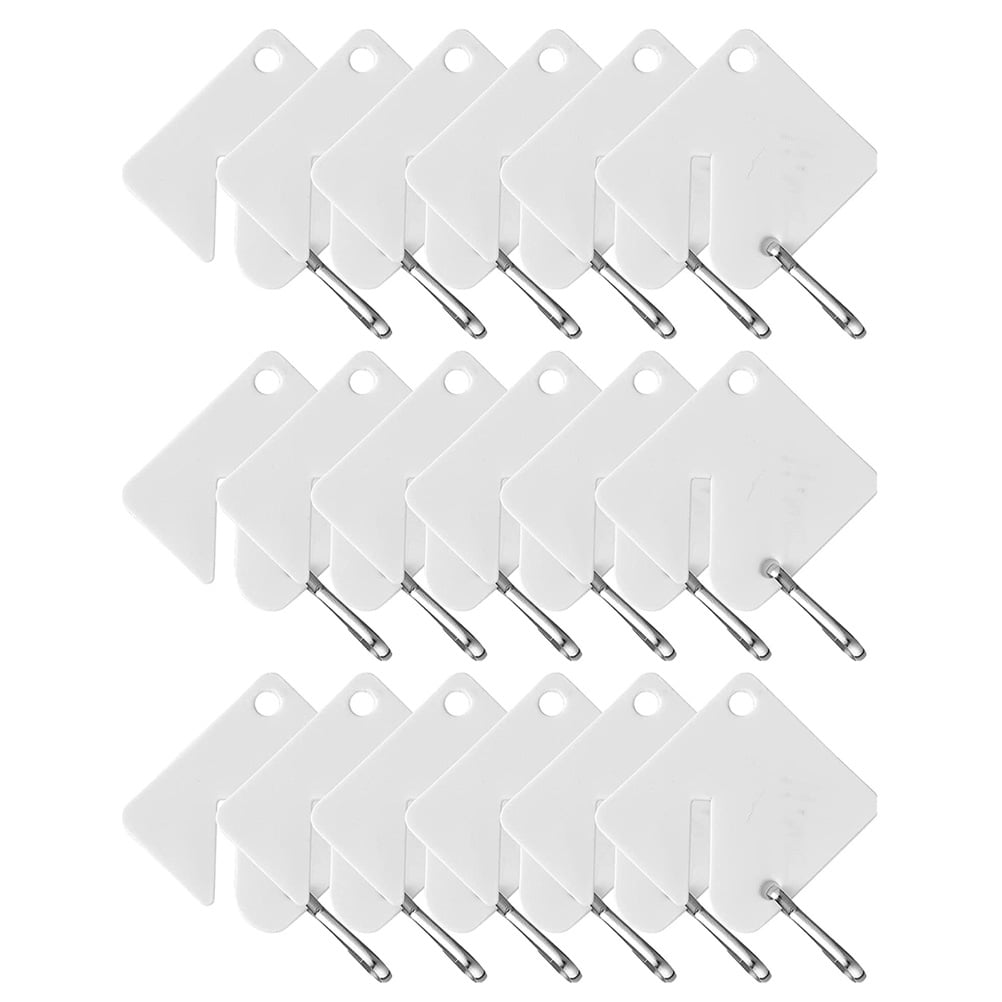 Hemoton 60pcs Key Chains ID Tags Identification Labels Acrylic Key ...