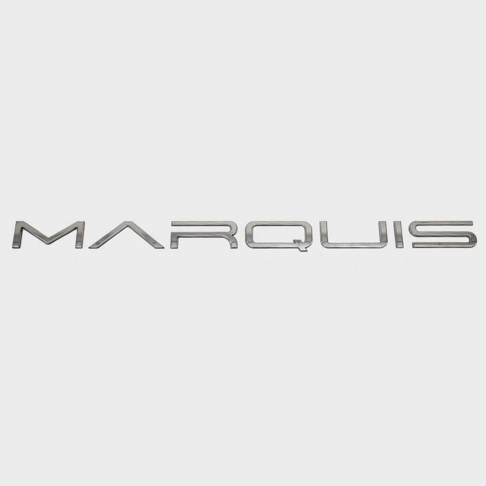 Marquis Yachts Boat Logo Raised Emblem Decal 8150869 | Silver Mirror ...
