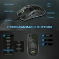 CHNGSNG M700 Wired Gaming Moses Ergonomic Lightweight Mouse with A825 ...