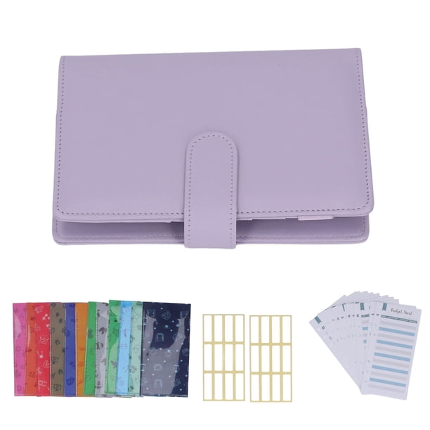 A6 Budget Binder, PU Leather Money Saving Binder A6 Quick ...