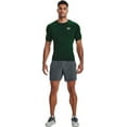 Under Armour Men's HeatGear Compression T-Shirt (Forest Green/White, S ...