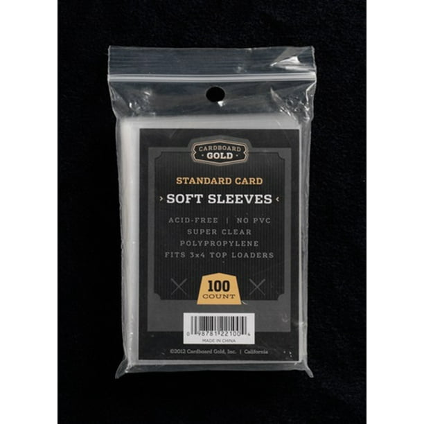 1,000ct Cardboard Gold Card Sleeves - Walmart.com